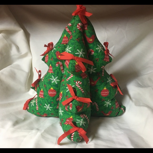 Holiday | Vintage Country Farmhouse Hand Sewn Stuffed Christmas Tree ...